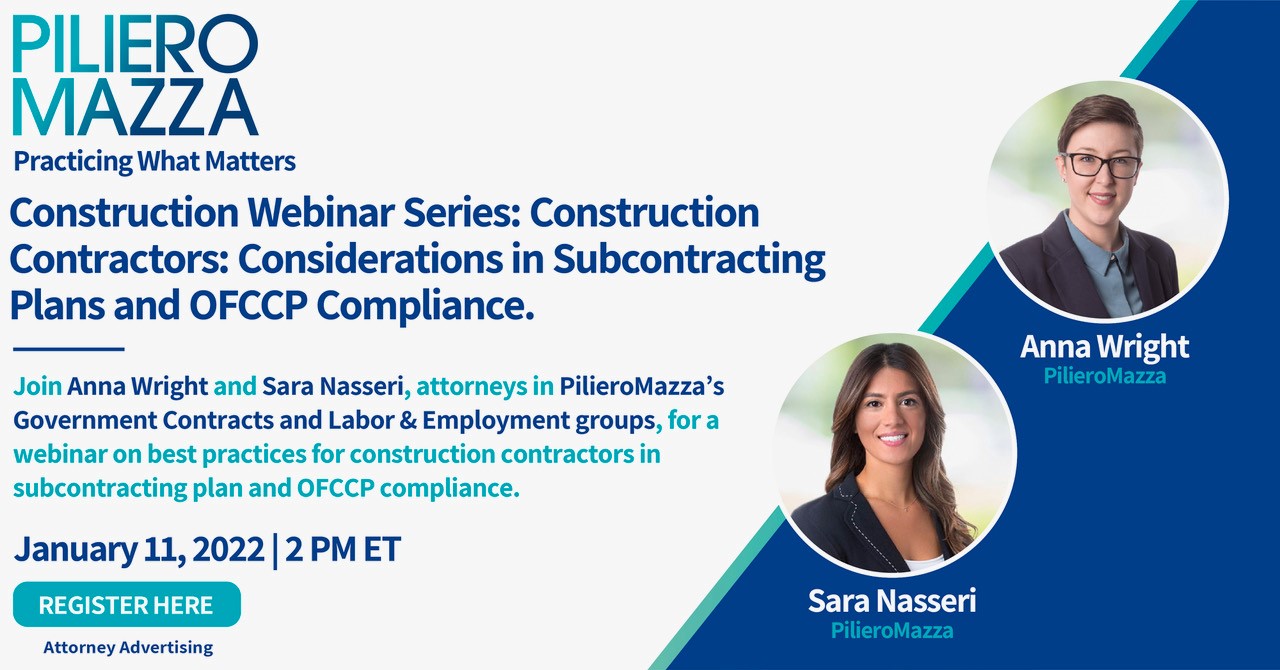 Construction Webinar Series: Construction Contractors: Considerations ...